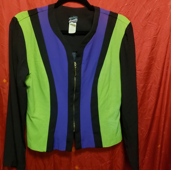 Frederick's of Hollywood | Jackets & Coats | 9s Fredericks Color Block ...